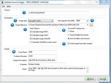 Create a disk image for data recovery